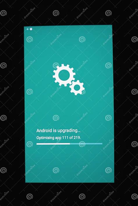 android installing system update editorial photo image of system