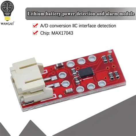 Lipo Fuel Gauge Lithium Battery Detection Board Module Ad Conversion