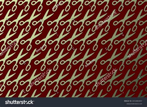 Scissors Mosaic Cutout Shape Cutting Tool Stock Illustration 2212681857