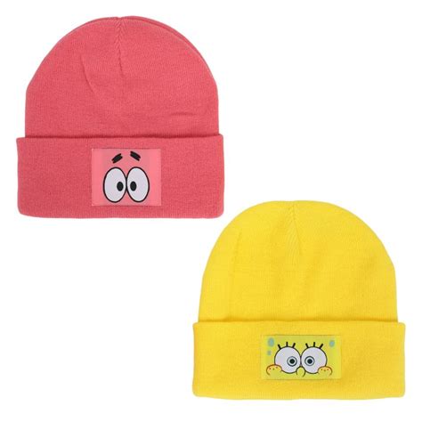 Bioworld Spongebob 2 Pack Beanies Bioworld