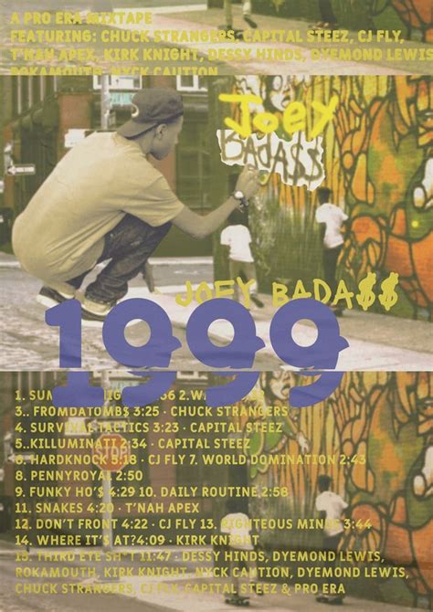Joey Bada 1999 Album Cover 1999 Joey Badass Album Poster 20x30