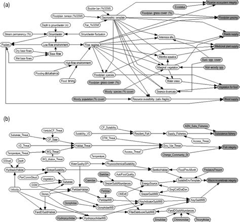 Bayesian Network Models Used In The Senqu River Case Study To Evaluate