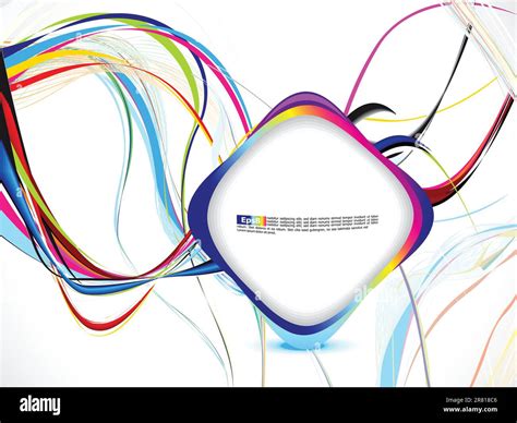 Abstract Colorful Wave With Rectangle Vector Illustration Stock Vector Abstract Colorful Wave With Rectangle Vector Illustration Stock Vector