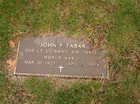 John Paul Tabar 1925 2004 Find A Grave Memorial