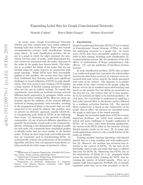 Expanding Label Sets For Graph Convolutional Networks Deepai