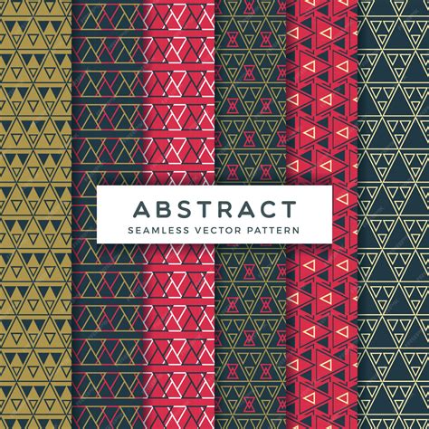 Premium Vector Abstract Geometry Triangle Pattern Collection