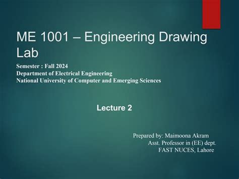 Engineering Drawing Lecture No 2 Building Blocks Pdf