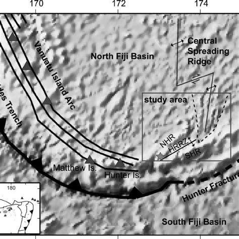 Tectonic Map Of The Eastern New Hebrides Subduction Zone And Southern