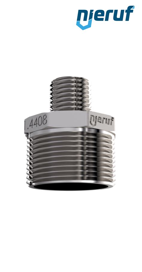 Nipplo Ridotto 38 X 14 Pollici Acciaio Inossidabile 316 Filett Esterna