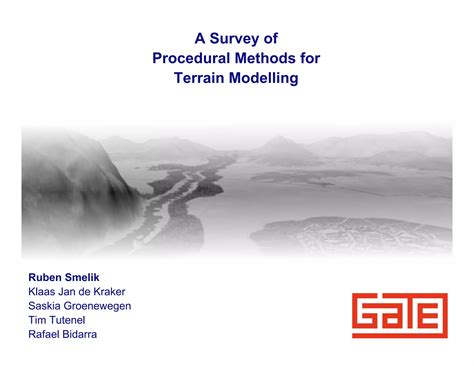 A Survey Of Procedural Methods For Terrain Modelling Pdf