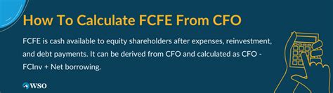 How To Calculate Fcfe From Cfo Overview Formula Example Wall Street Oasis