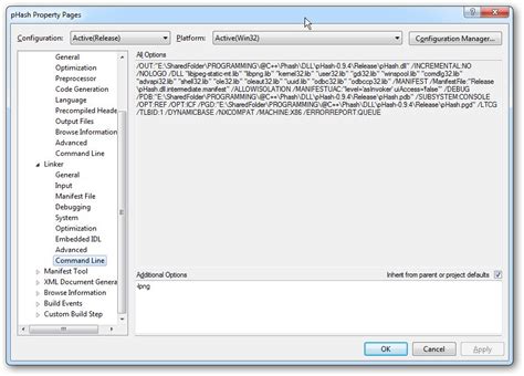 How To Add Linker Flags In Visual C 2010 Stack Overflow