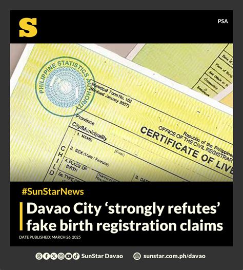 Sunstar Davao The City Government Of Davao Has Denied Allegations That The Davao City Civil