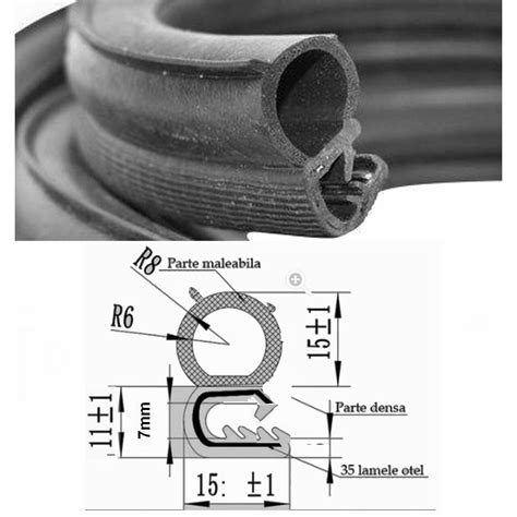 Cheder Univeresal Cu Interior De 7mm Lat 24mm Lamele Otel Rola 4m