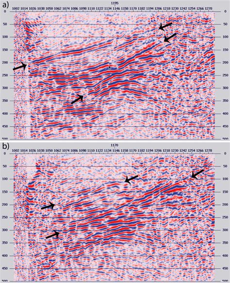 Unmigrated Crosslines A And B In The Eastern Part Of The Seismic