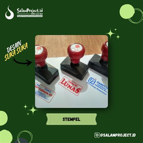 Jual Stempel Kotakbulat Desain Customstempel Flash Shopee Indonesia