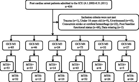 Flow Chart Of Patient Selection Icu Intensive Care Unit Gcs M1
