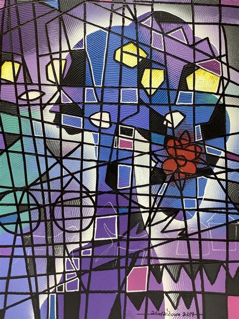 Sold At Auction Abiola Idowu Abiola Idowu B 1973 Mixed Media On Canvas