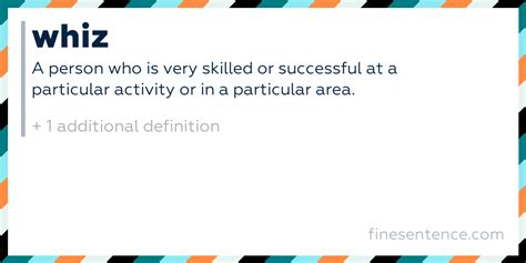 Whiz Definition Meaning And Examples In English