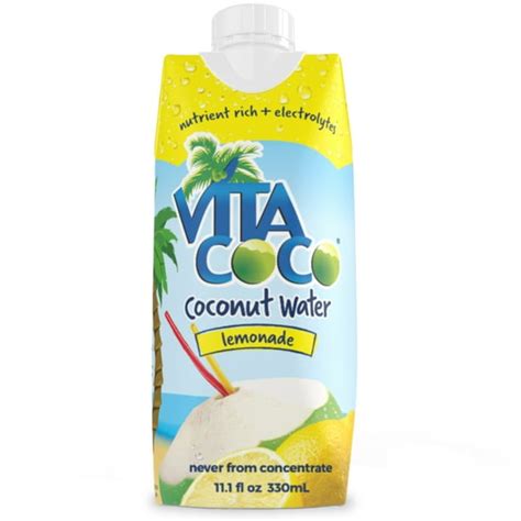 Vita Coco Coconut Water Lemonade 111 Fl Oz Walmart Business Supplies