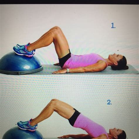 Bosu Ball Dbl Leg Bridge By Timothy Degiuli Exercise How To Skimble