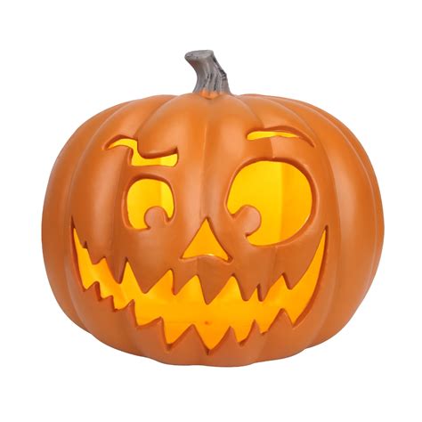 11in Jack O Lantern Halloween Decoration Waterproof Light Up Pumpkin For Indooroutdoor Patio