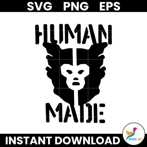 Human Made Svg Silhouette Cut Files Peace Svg