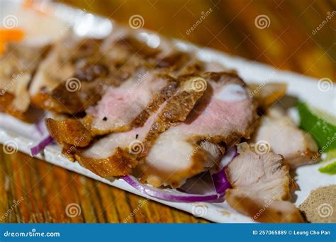 Grilled Slice Of Pork Dish Stock Image Image Of Slice 257065889