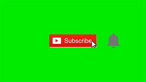 Subscribe and Notifications Bell Animation Overlay on Green Screen - YouTube
