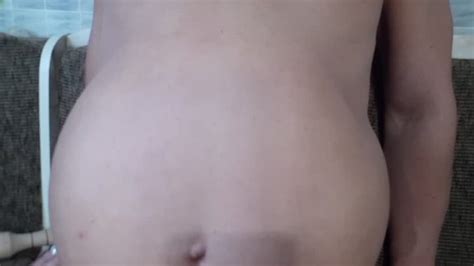 My Big Drum Is Very Bloated And Play With My Belly Button Biggest Belly