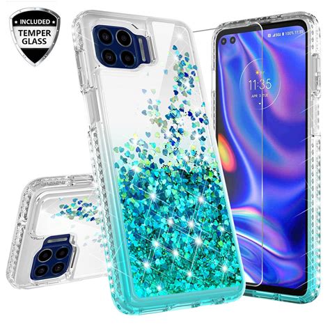 Liquid Glitter Phone Case For Motorola Moto One 5g Ace Case Cover W