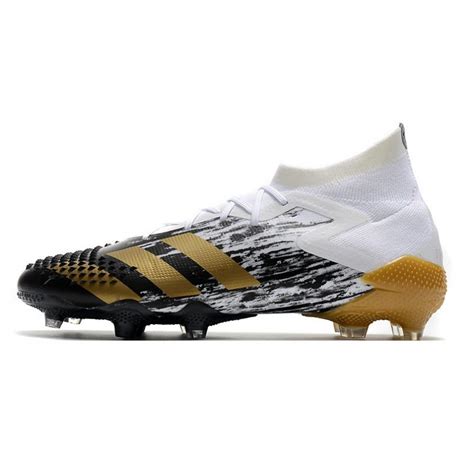 New Adidas Predator Mutator 201 Fg White Gold Metallic Core Black