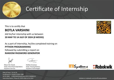Varshini Botla On Linkedin Internship Pythonprogramming Eisystems Learningjourney Grateful