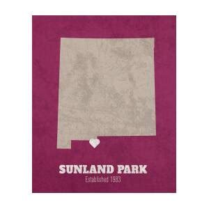 Sunland Park City Map Founded 1983 New Mexico State University Color
