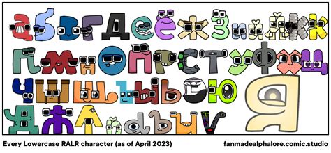 Every Lowercase Ralr Character As Of April 2023 Comic Studio