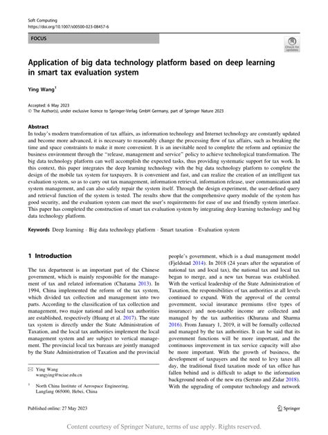 Application Of Big Data Technology Platform Based On Deep Learning In