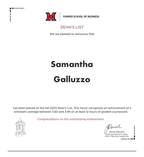So Proud Of Samantha Galluzzo Heres To An Excellent Final Semester