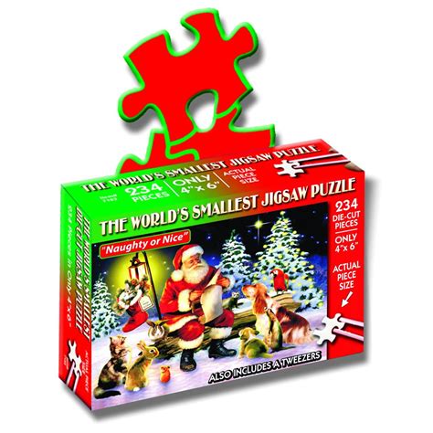 Tdc Games Worlds Smallest Jigsaw Puzzle Naughty Or Nice 4 X 6 In