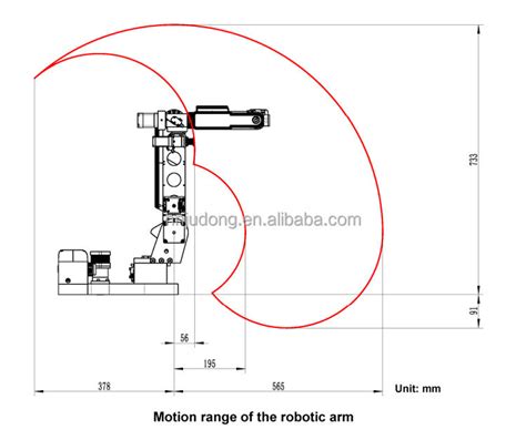 Axis Industrial Robot Arm CNC Desktop Programmable Robot Arm DOF Mini Manipulator Payload