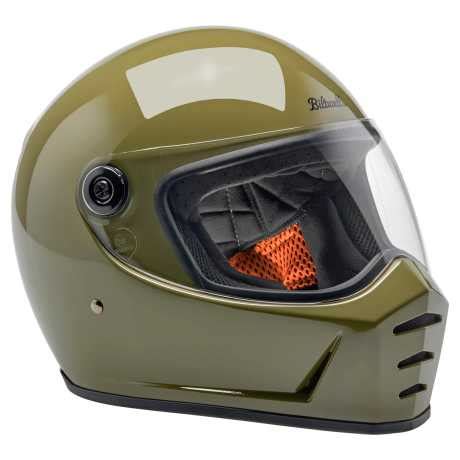 Biltwell Lane Splitter Helmet Olive Green Thunderbike Shop