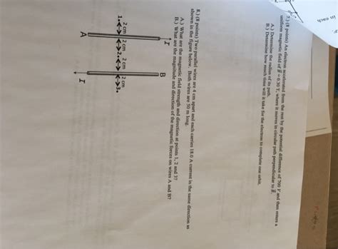 Solved An Electron Accelerated From The Rest By The