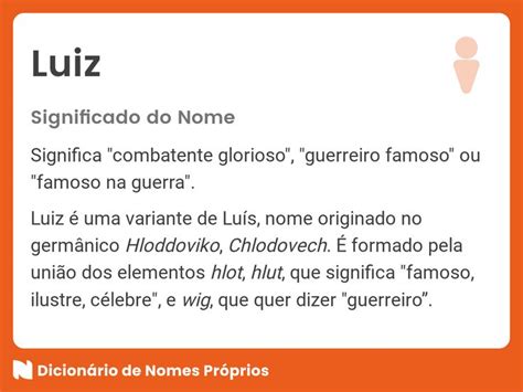 Significado Do Nome Luiz Dicionário De Nomes Próprios Inbox Screenshot