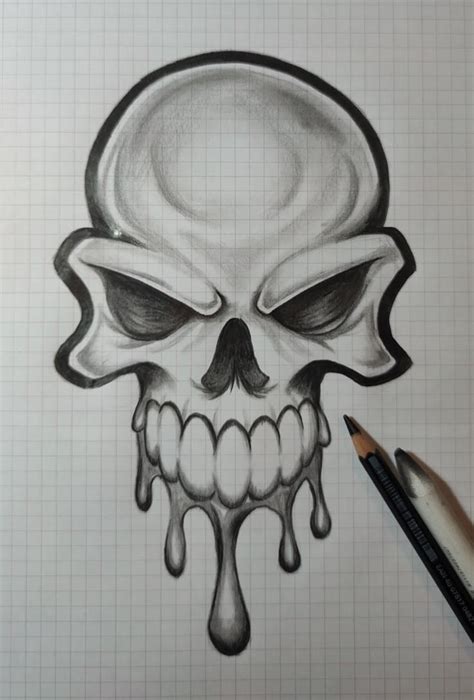 Dibujos Geniales De Calaveras Faciles Tutoriales De Dibujo De