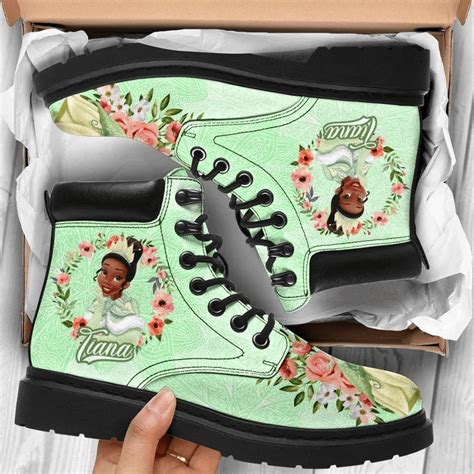 Tiana Princess Boots Shoes Custom Fan T Idea Birthday T For Men