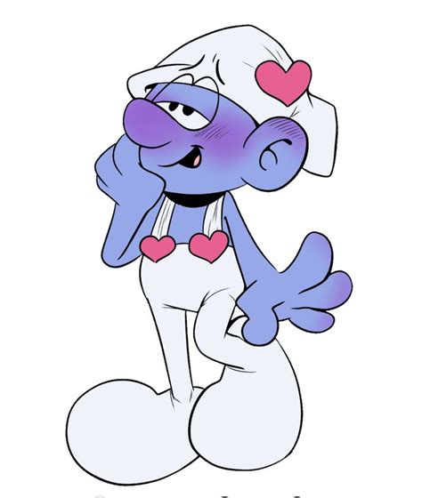 Sweetheart Smurf Is An Original Smurf Character That Appears In Cherryrollarts Alternative