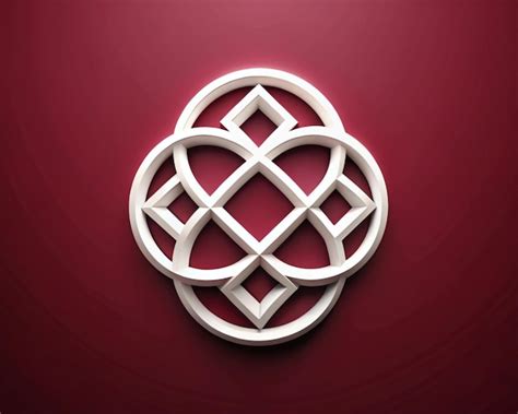 Premium Maroon Wall 3d Logo Mockup Template Design Premium Ai Generated Image