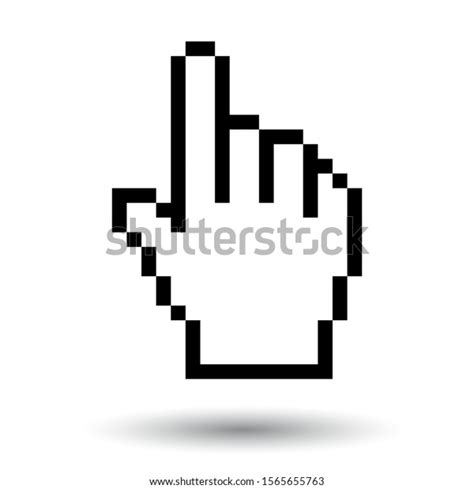 Computer Pointer Hand Index Finger Vector Stock Vector Royalty Free