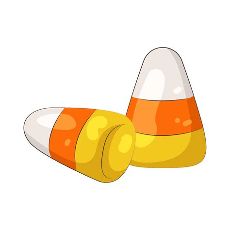 Illustration Of Two Candy Corn Candies 71228973 Vector Art At Vecteezy