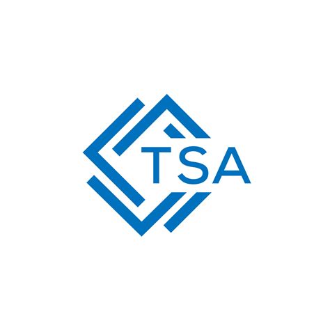 Tsa Technology Letter Logo Design On White Background Tsa Creative Initials Technology Letter