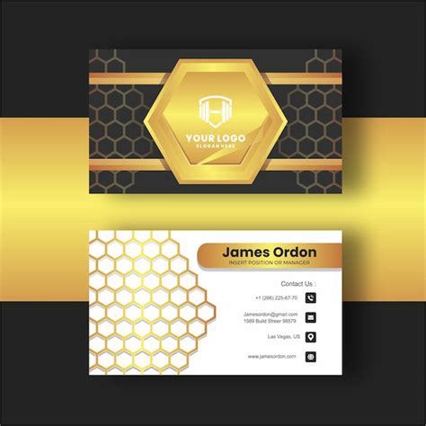 Premium Vector Name Card Template Design